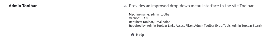 Missing configure button in module listing page [#3344177] | Drupal.org